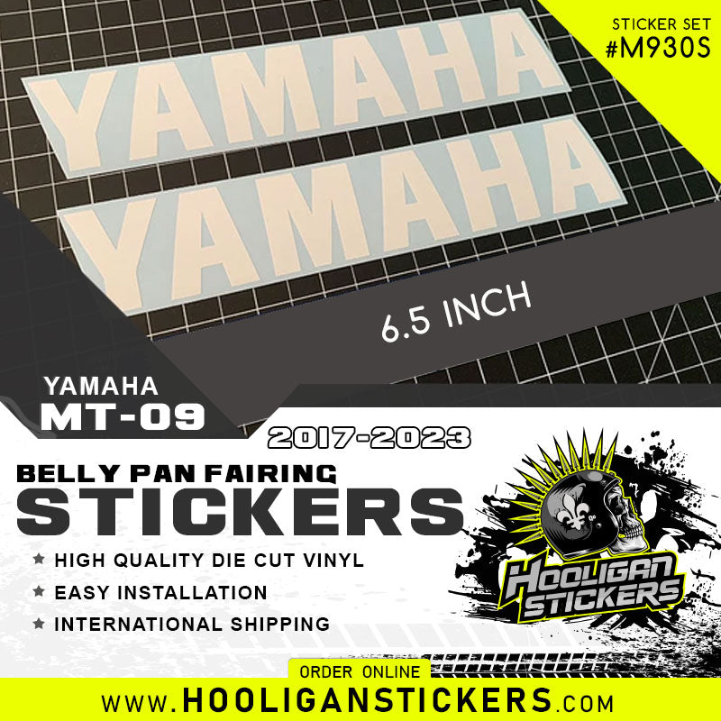 belly pan decals for a Yamaha motorcycle [M930S] – Hooligan Stickers