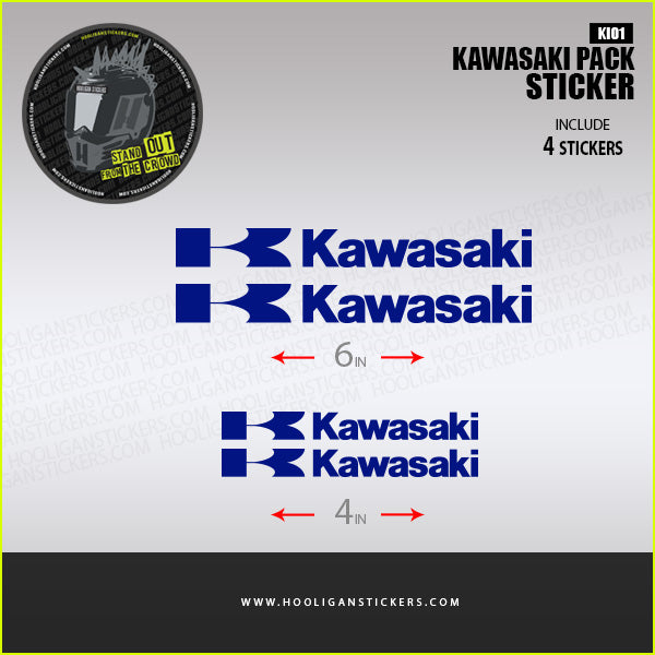 Kawasaki decals fairing sticker set [KI01] – Hooligan Stickers