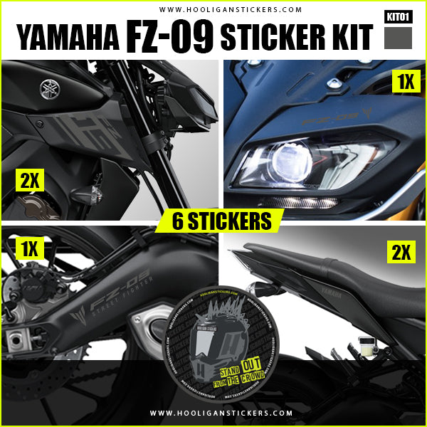 Yamaha FZ-09 sticker pack [F9KIT01] – Hooligan Stickers