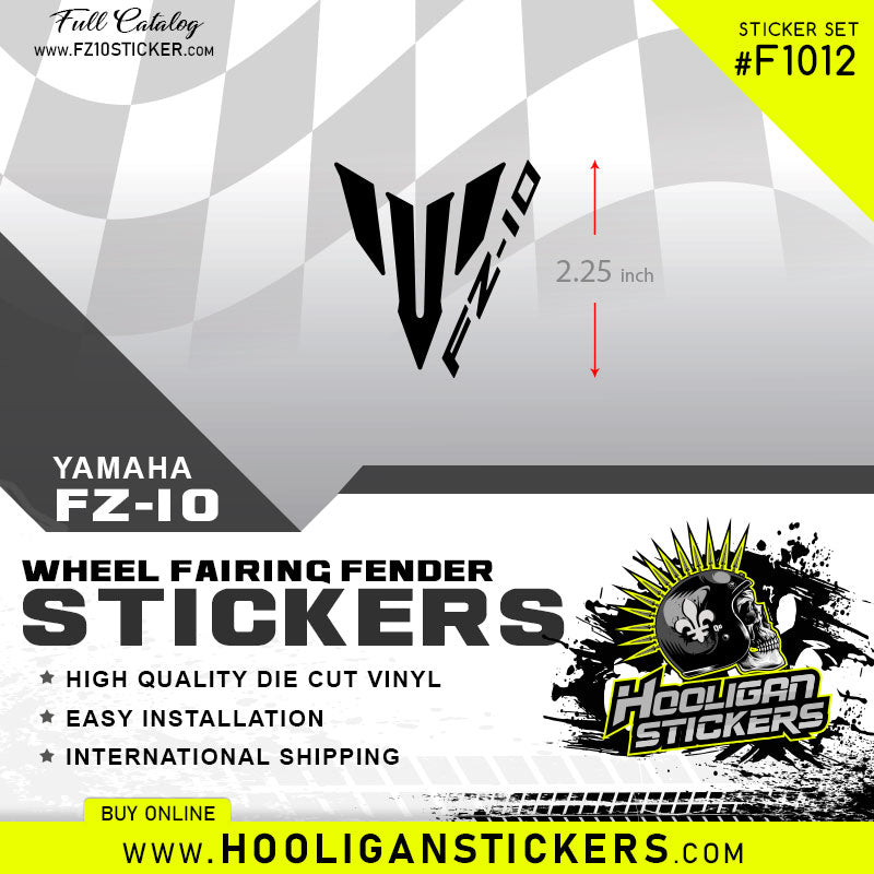 Yamaha FZ-10 stickers - A wide range of FZ10 decals – Hooligan Stickers