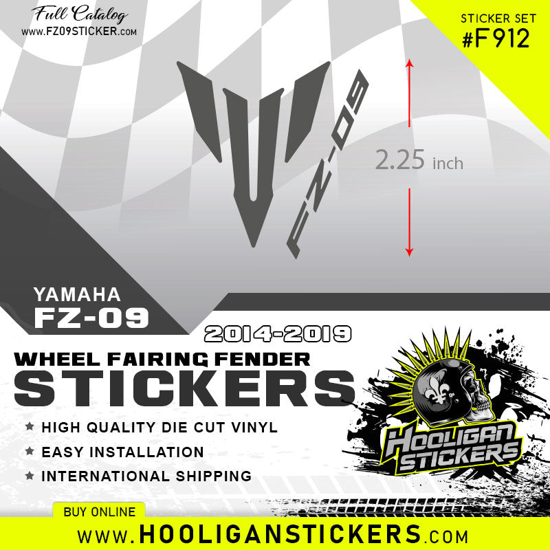 Yamaha FZ-09 fairing sticker [F912] – Hooligan Stickers