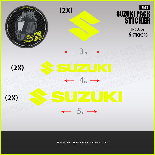 Suzuki fairing decals sticker set [SI02] – Hooligan Stickers