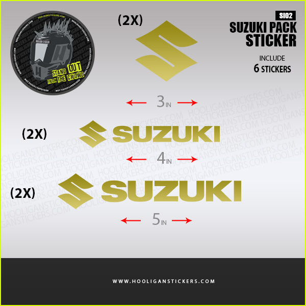 Suzuki fairing decals sticker set [SI02] – Hooligan Stickers