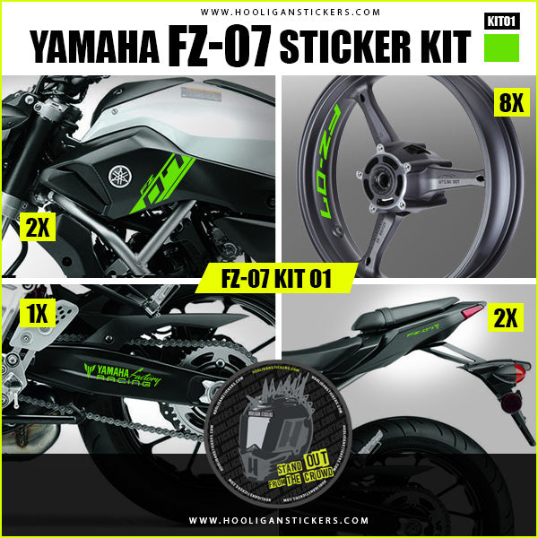 Yamaha FZ-07 sticker pack [F7KIT01] – Hooligan Stickers