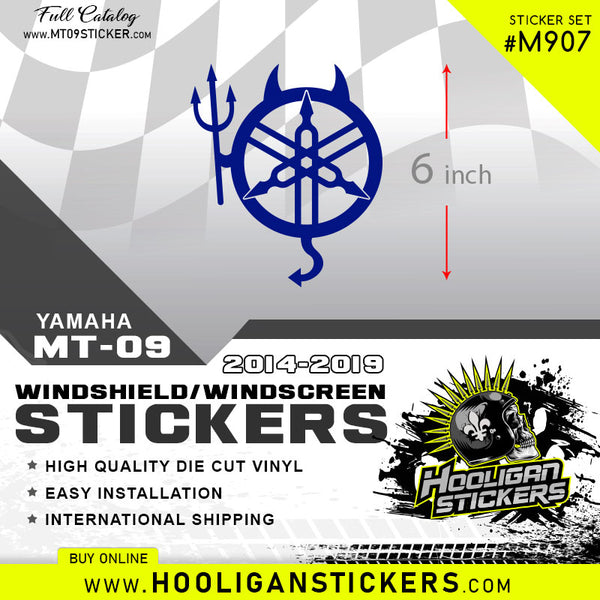 Yamaha DEVIL decal custom vinyl sticker [M907] – Hooligan Stickers