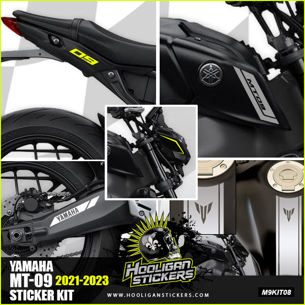 Yamaha MT-09 2021-2023 gen3 sticker pack M9KIT08 – Hooligan Stickers