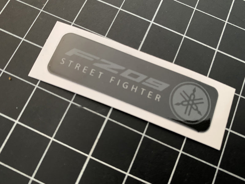 Yamaha FZ-09 street fighter printed peel and stick handle bar sticker ...