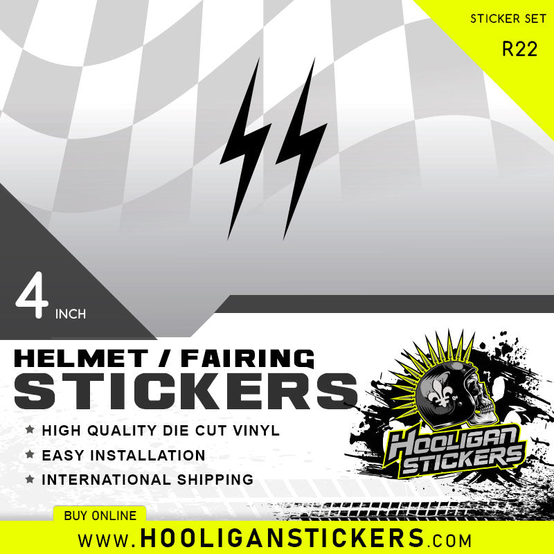 LIGHTNING BOLT decal custom vinyl sticker [R22] – Hooligan Stickers