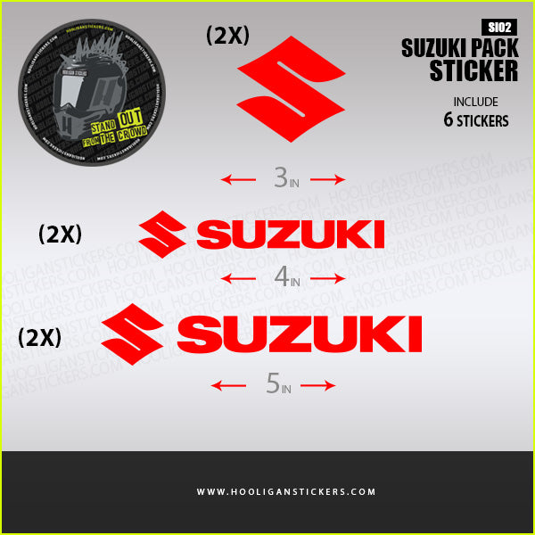 Suzuki fairing decals sticker set [SI02] – Hooligan Stickers