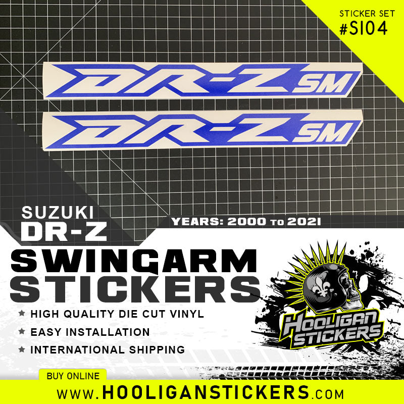 Suzuki DR-Z 400 decals vinyl stickers [SI04] – Hooligan Stickers