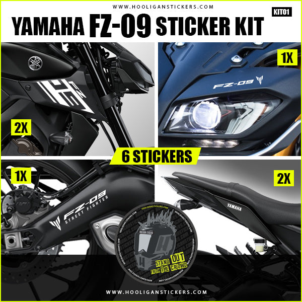 Yamaha FZ-09 sticker pack [F9KIT01] – Hooligan Stickers