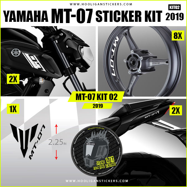 Yamaha MT-07 sticker pack [M7KIT02] – Hooligan Stickers